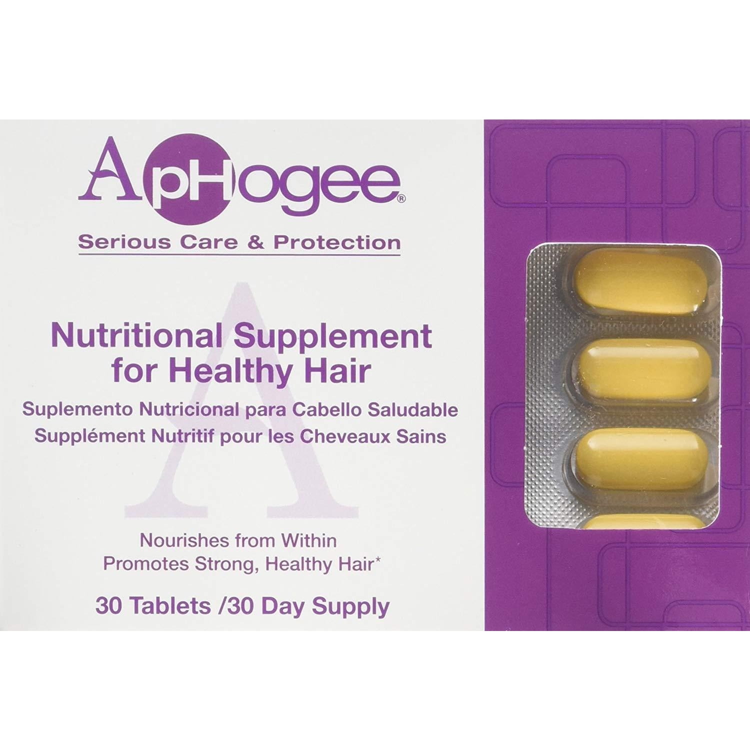 ApHogee Nutritional Supplement for Healthy Hair,Pack of 3 - Walmart.com