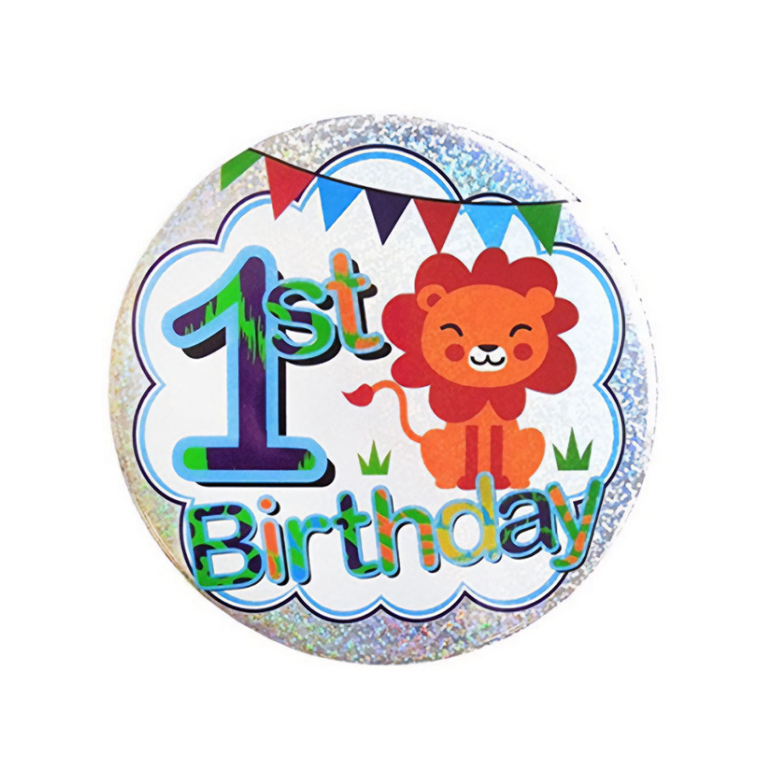 Apac Lion 1st Birthday Party Badge - Walmart.com