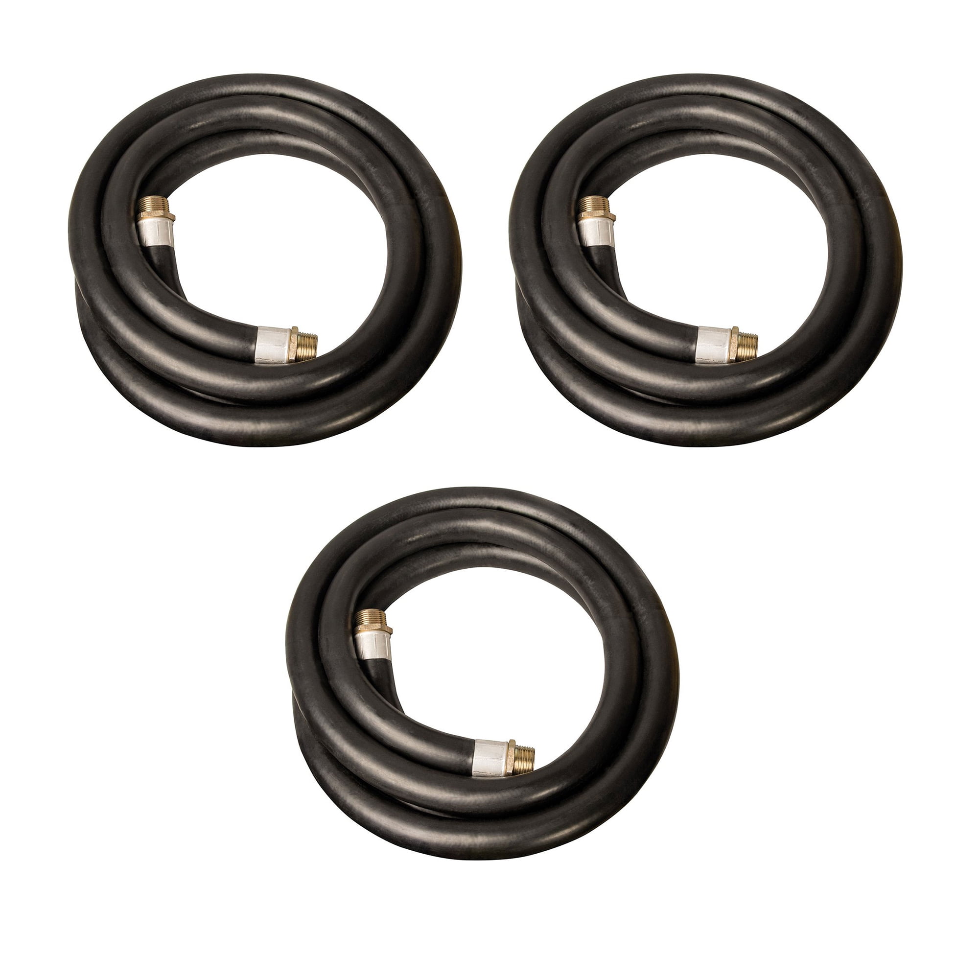 Apache 3/4 Inch Diameter 12 Ft 60 PSI Farm Fuel Transfer Hoses (3 Pack ...