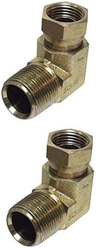 Apache 39005175 1/2" Male Pipe x 1/2" Female Pipe 90 Hydraulic Adapter ...
