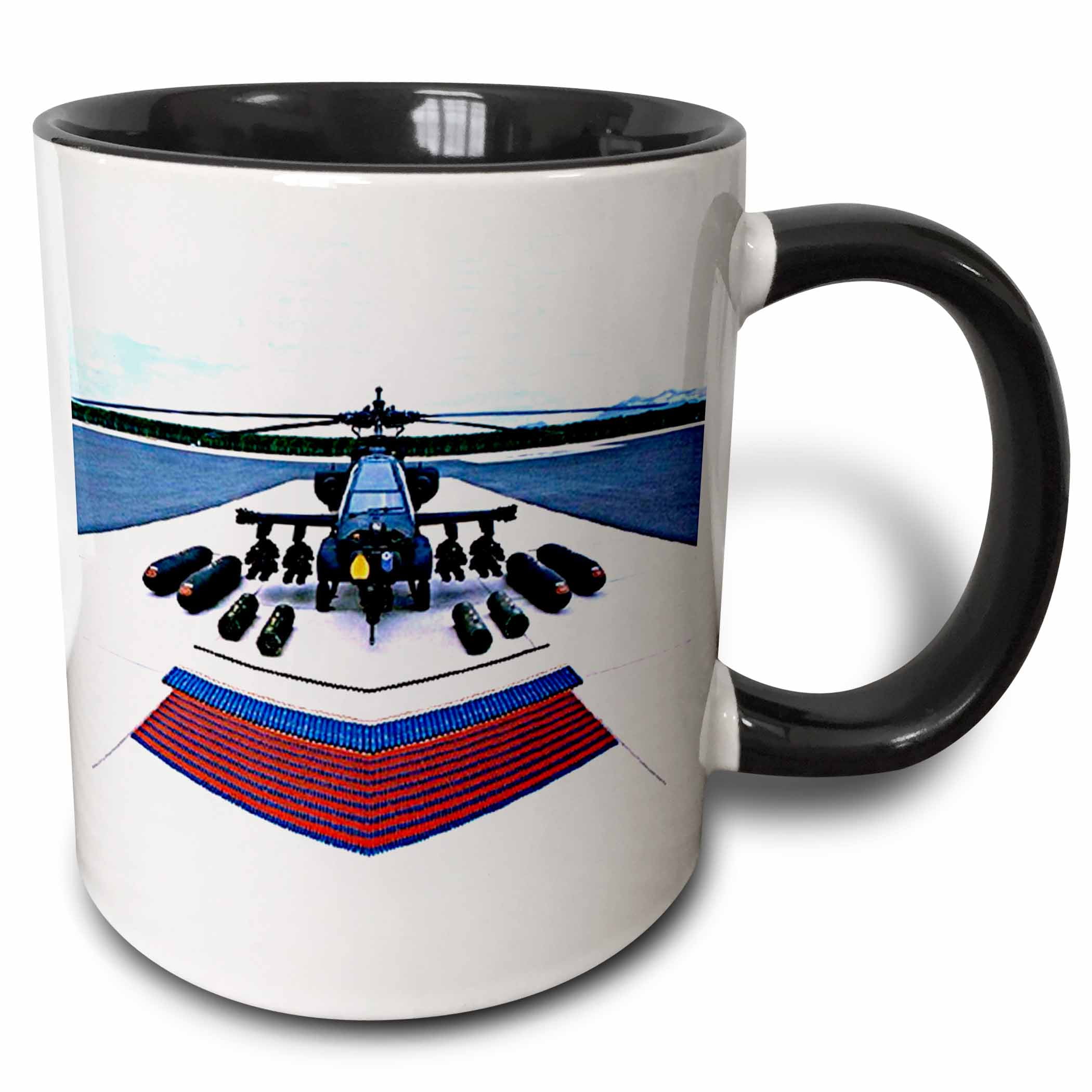 Apache Helicopter 15oz Two-Tone Black Mug mug-544-9 - Walmart.com