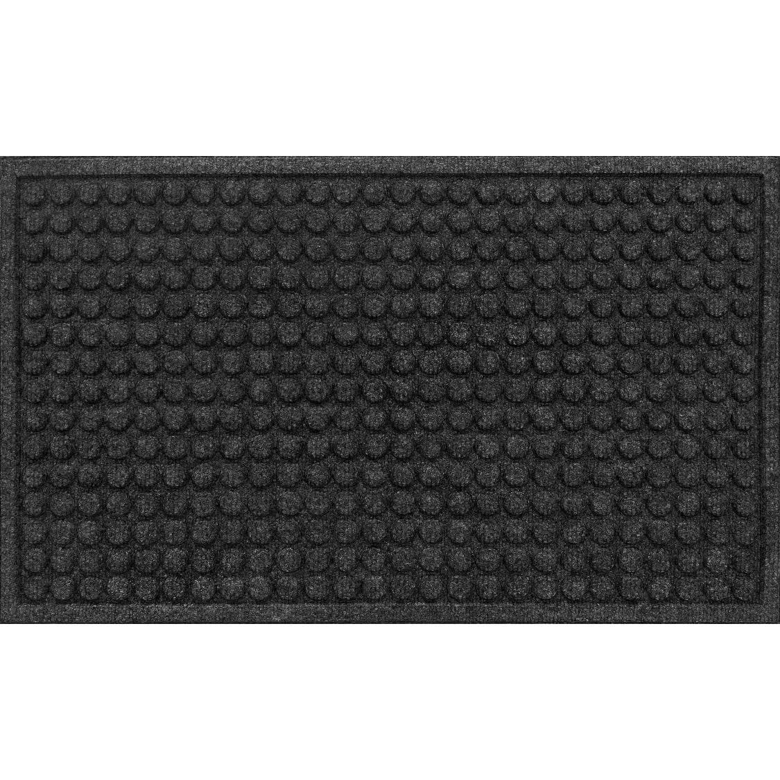 Apache Mills Eco Mat Textures Dots Polyester and Rubber Backed Entryway ...