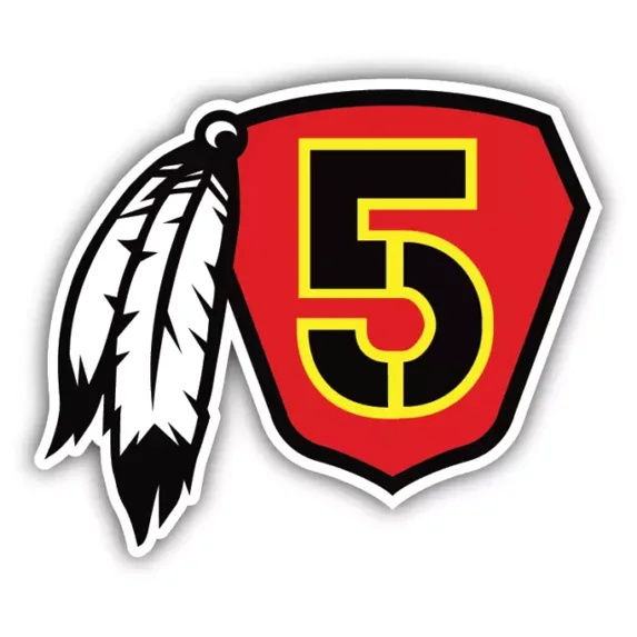 Apache Skull Motor Team Five Badge Car Sticker Phone Decal Water Bottle ...