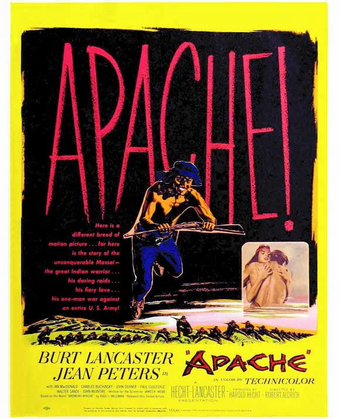 Apache - movie POSTER (Style A) (11" x 17") (1954) - Walmart.com