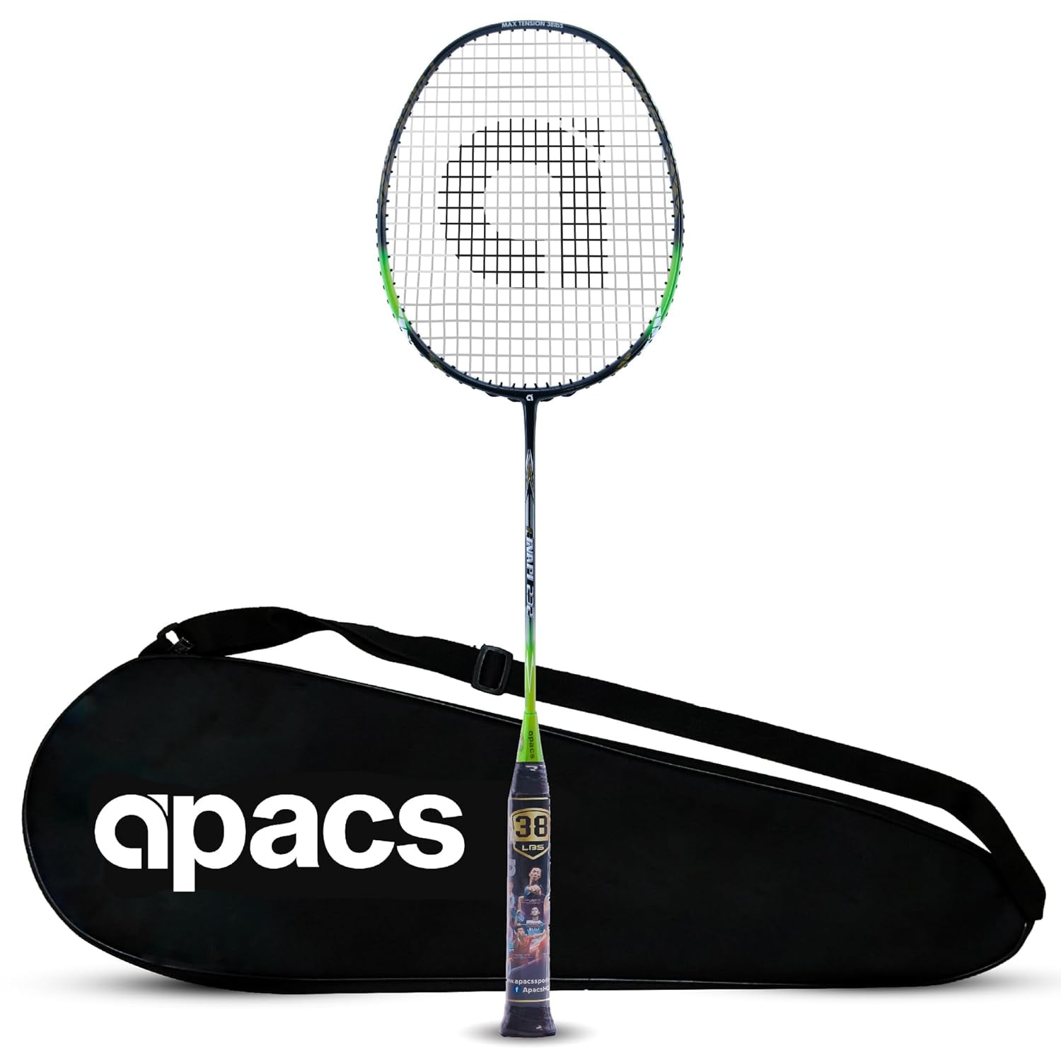 Apacs Finapi 232 Strung, Max Tension Upto 38 LBS | 100% Japanese ...