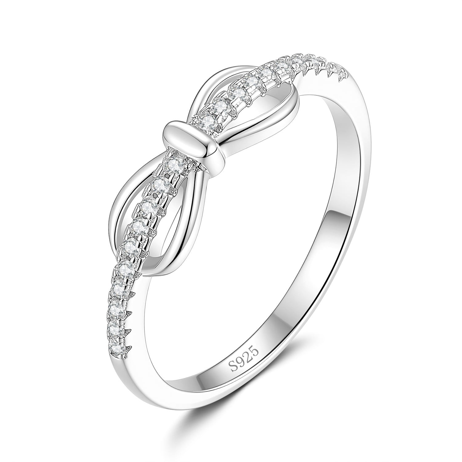Apaison 925 Sterling Silver D Color Moissanites Women Wedding Ring ...