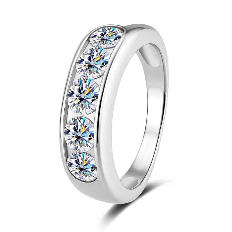 Apaison Sparkling Full Moissanites Engagement Rings for Women - Wedding ...