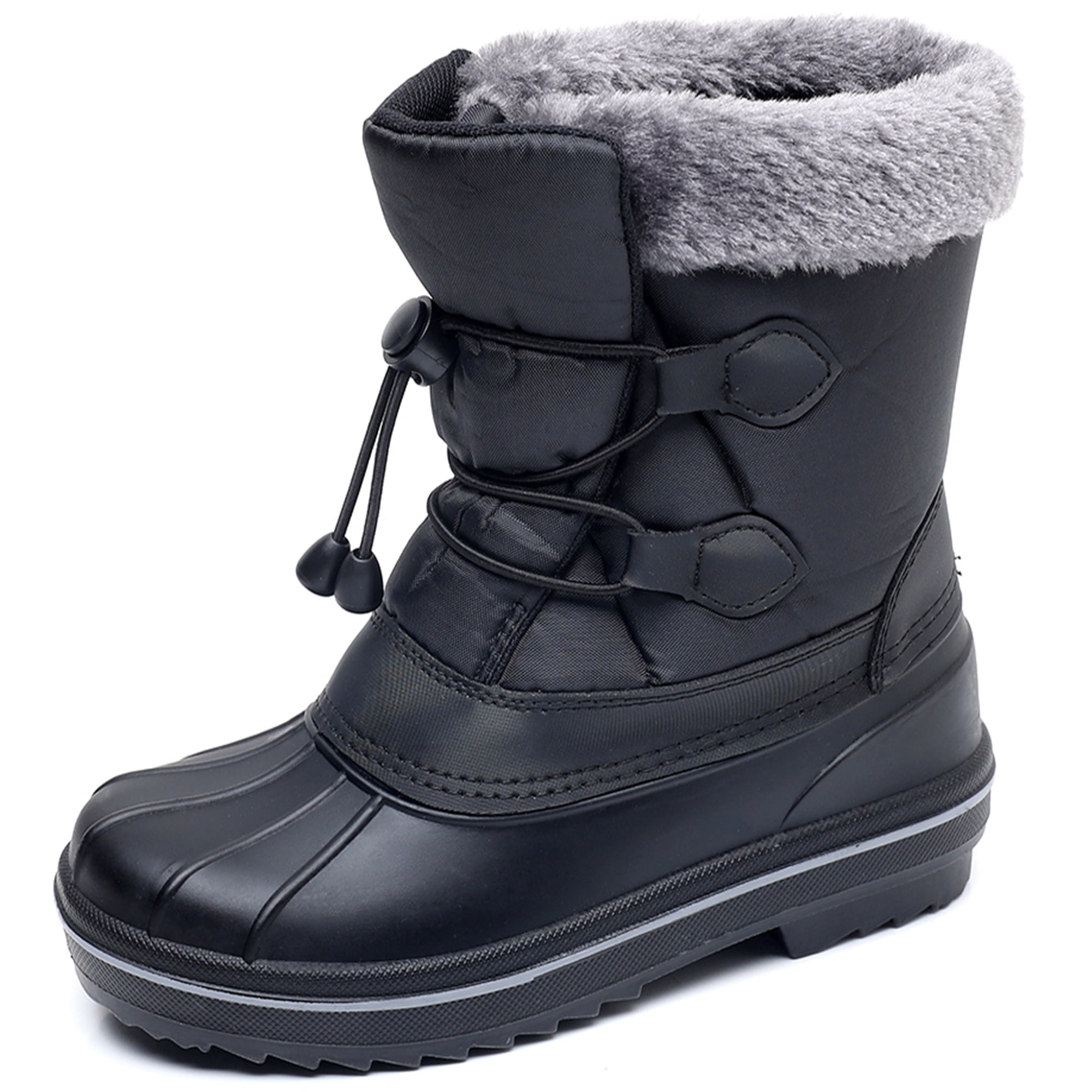 Apakowa Boys Girls Snow Boots Outdoor Slip Resistant Insulated ...