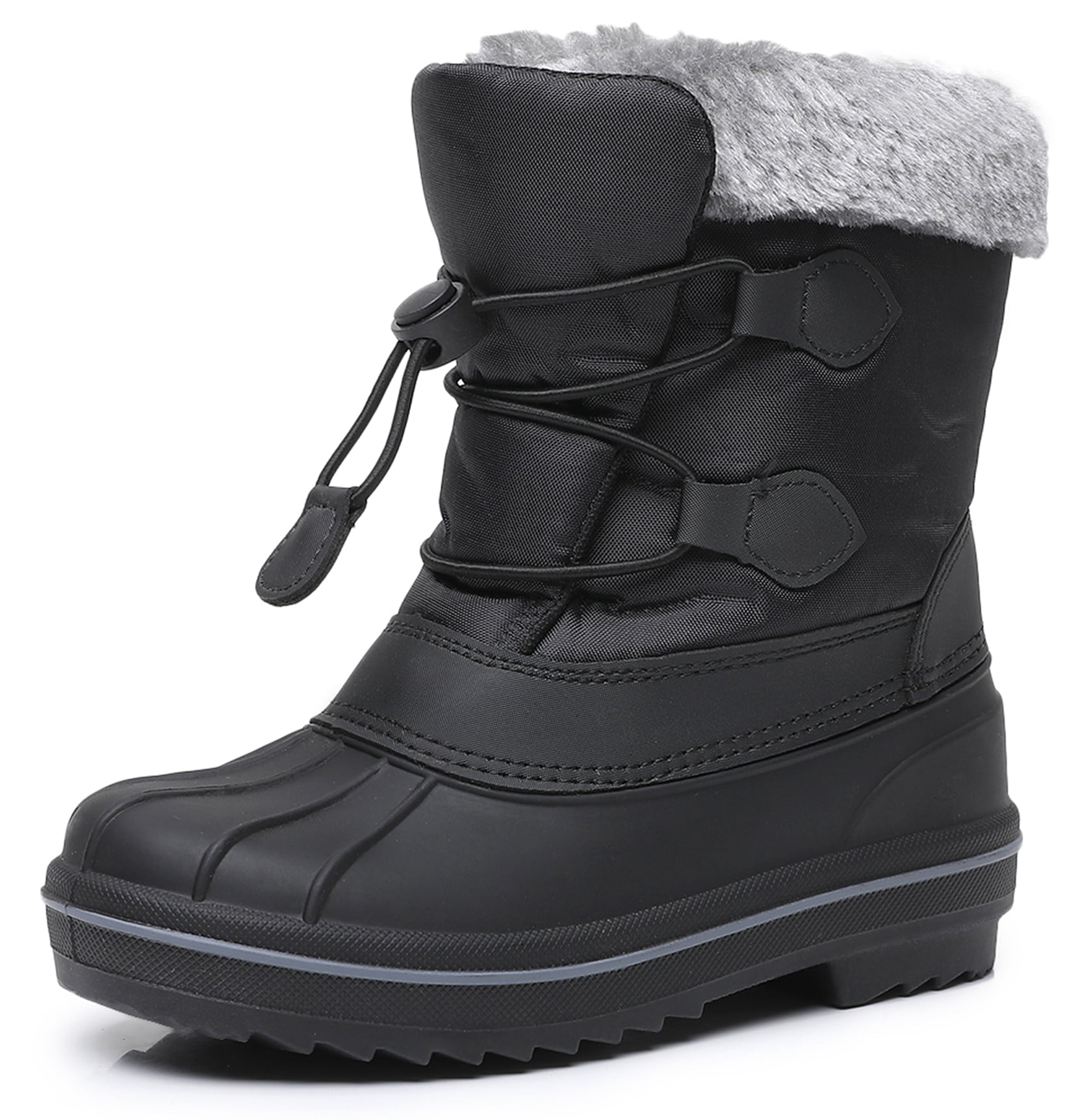Apakowa Boys Girls Snow Boots Outdoor Slip Resistant Insulated ...
