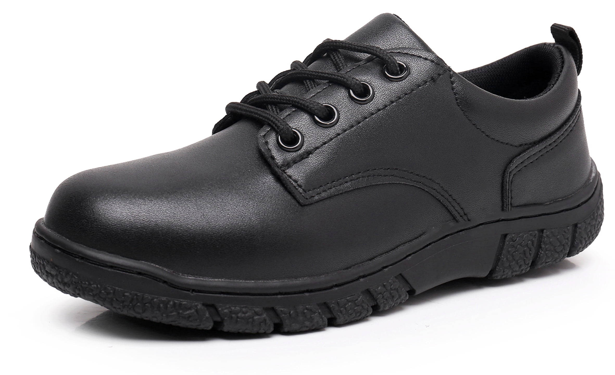 Apakowa Boys School Uniform Shoes Adjustable Strap Comfort Dress Loafer ...