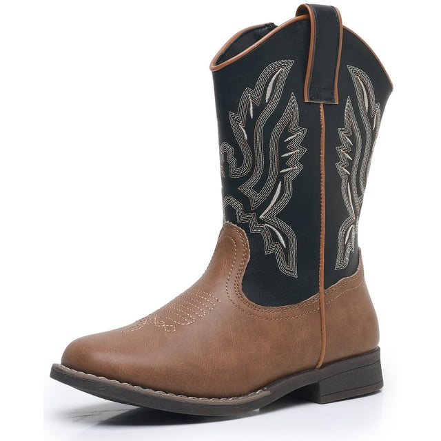 Apakowa Kids Cowboy Boots - Cowboy and Cowgirl Boots for Boys and Girls ...
