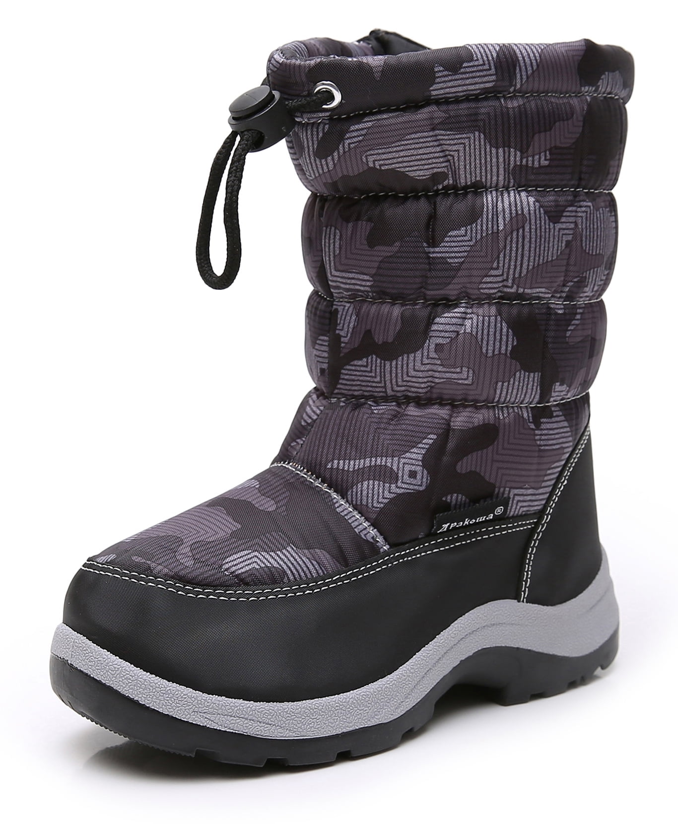 Apakowa Kid's Boys Girls Cold Weather Snow Boots (Toddler/Little Kid ...