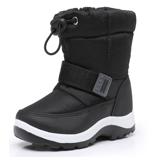 Apakowa Kids Boys Girls Snow Boots Waterproof Warm Winter Boots Slip ...