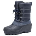 Apakowa Kids Boys Girls Waterproof Insulated Winter Snow Boots with ...