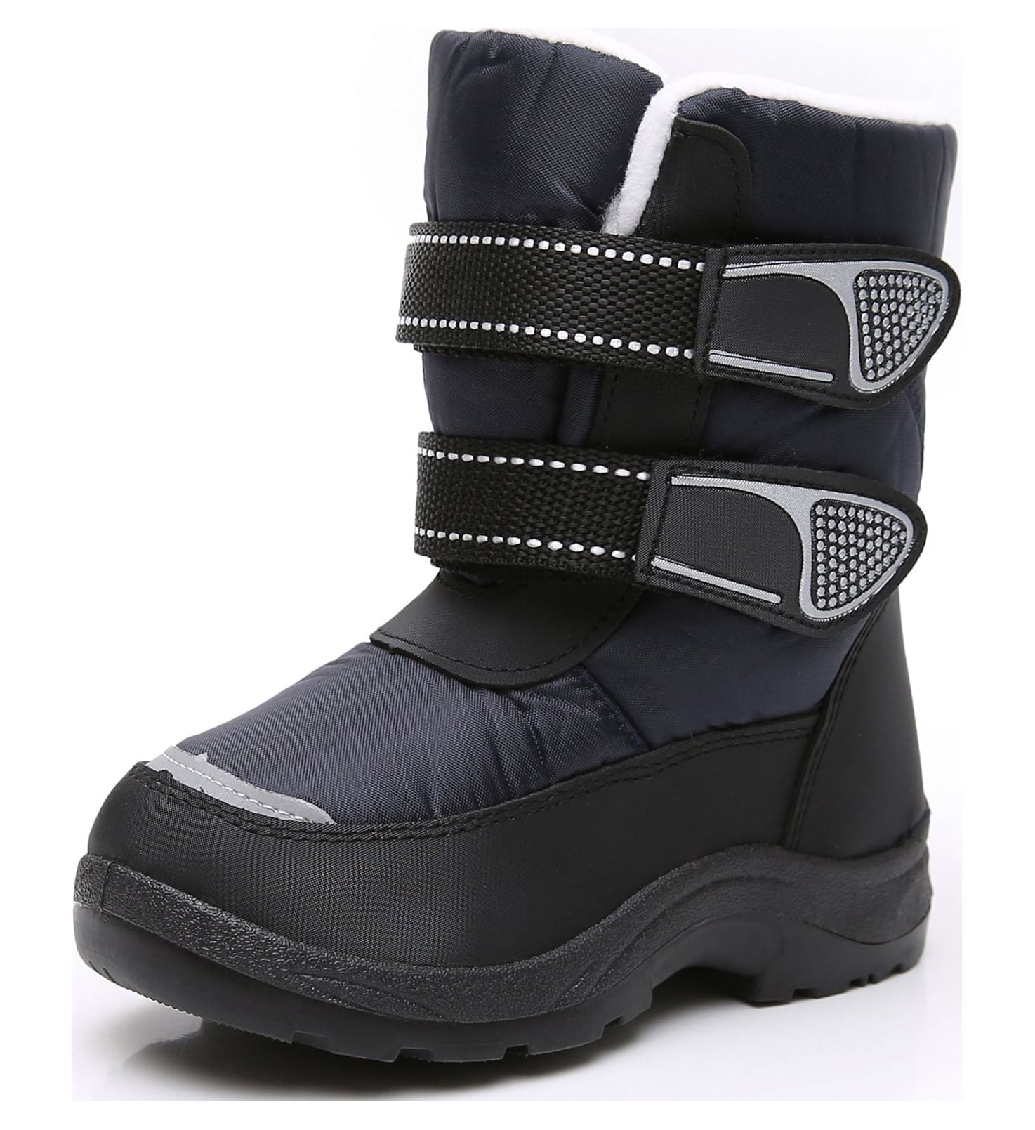 Apakowa Kids Boys Snow Boots Winter Waterproof Slip Resistant Cold ...