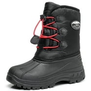 HOBIBEAR Boys' Insulated Waterproof Winter Snow Boots for Kids, Youth ...