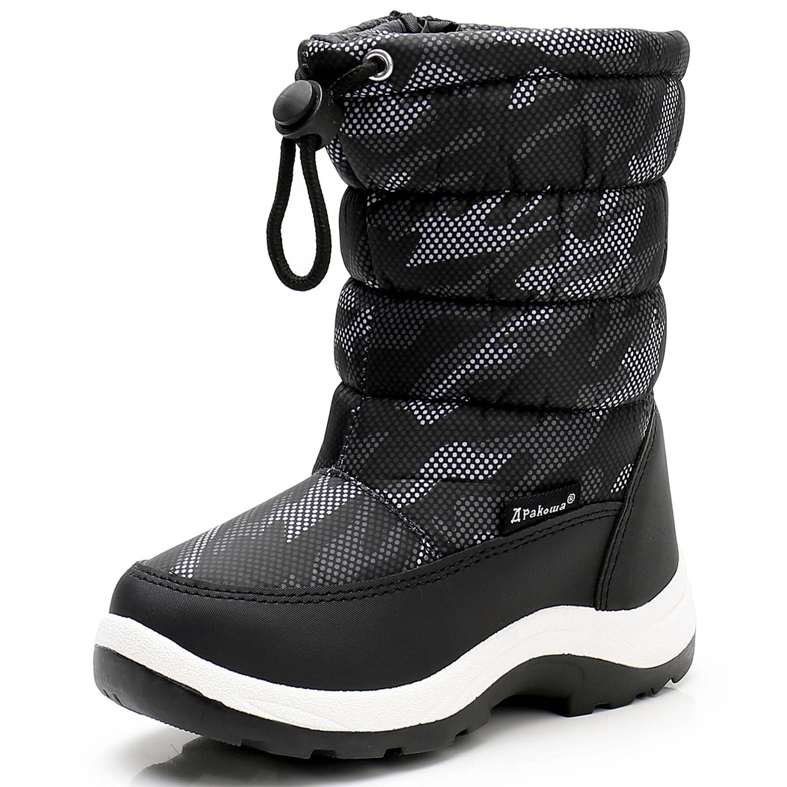 Apakowa New Kids Boys Cold Weather Snow Boots (Toddler/Little Kid ...