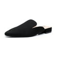 Apakowa Women's Closed Toe Comfy Flat Mules - Slip-on, Backless Loafers ...
