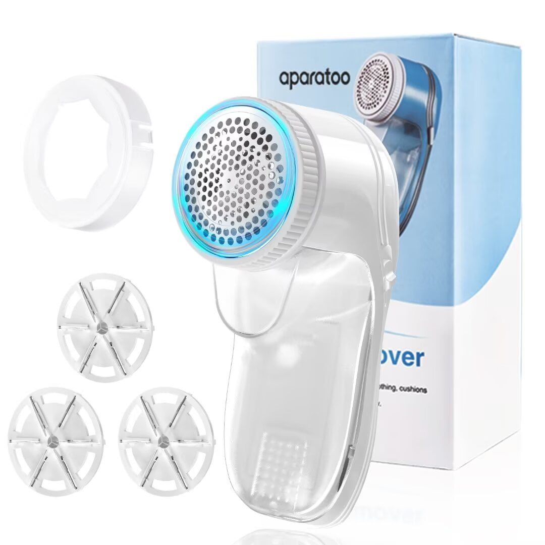 Aparatoo Fabric Shaver for Clothes with 3 Replaceable Blades Hair ...