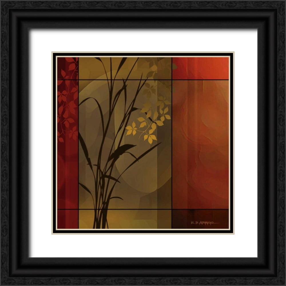 Aparicio, Edward 26x26 Black Ornate Wood Framed with Double Matting ...