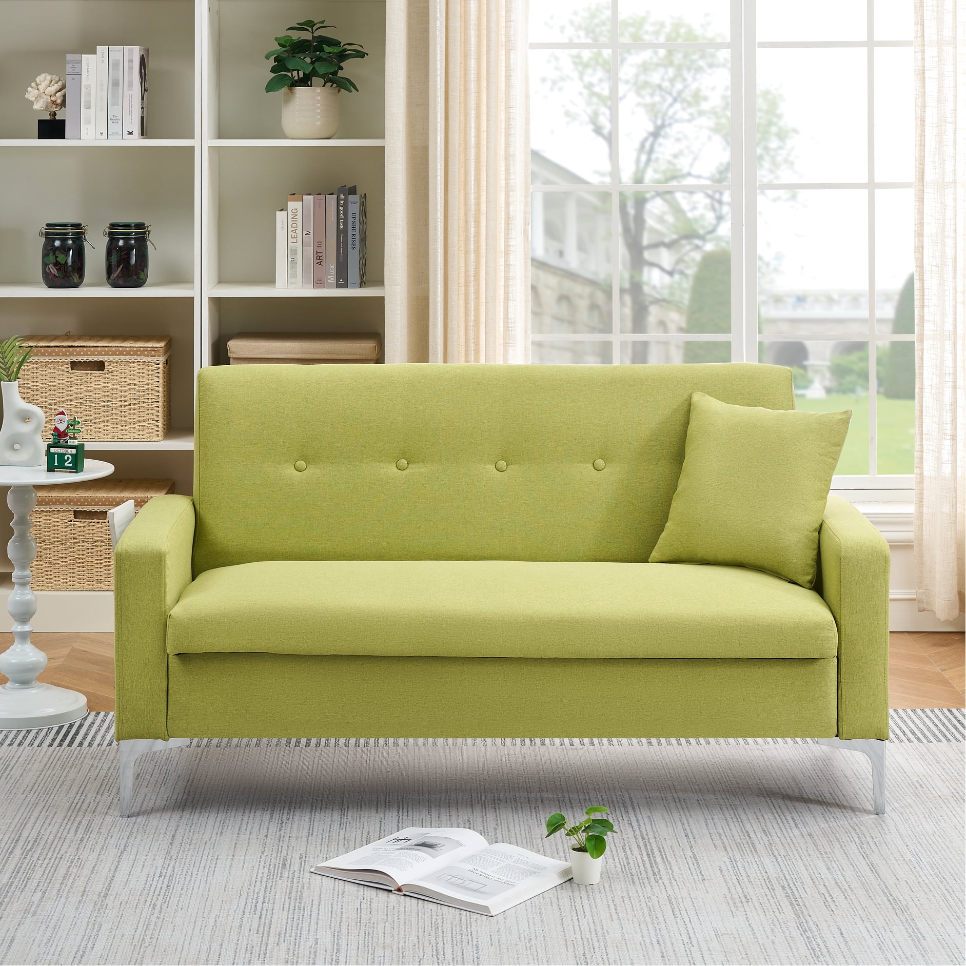 Apartment 2 Stylish - Velvet Material, Sponge Filling, Solid Wood Frame ...