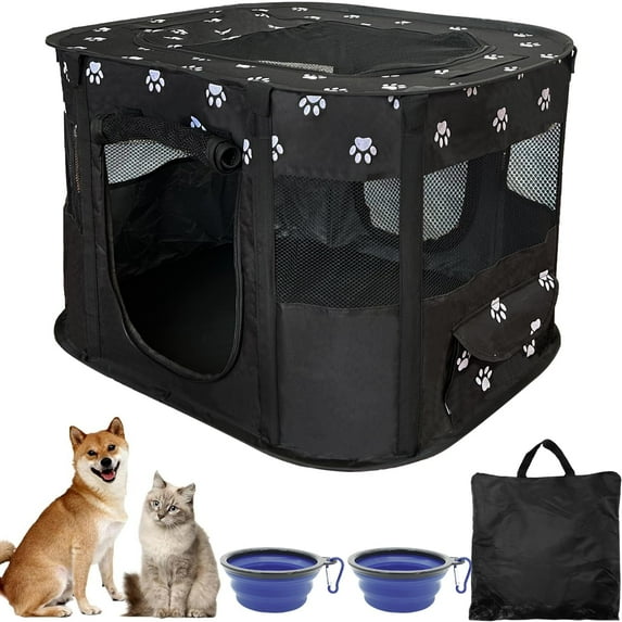 Apatal Portable Pet Playpen Foldable Dog Playpens for Puppy Large ...