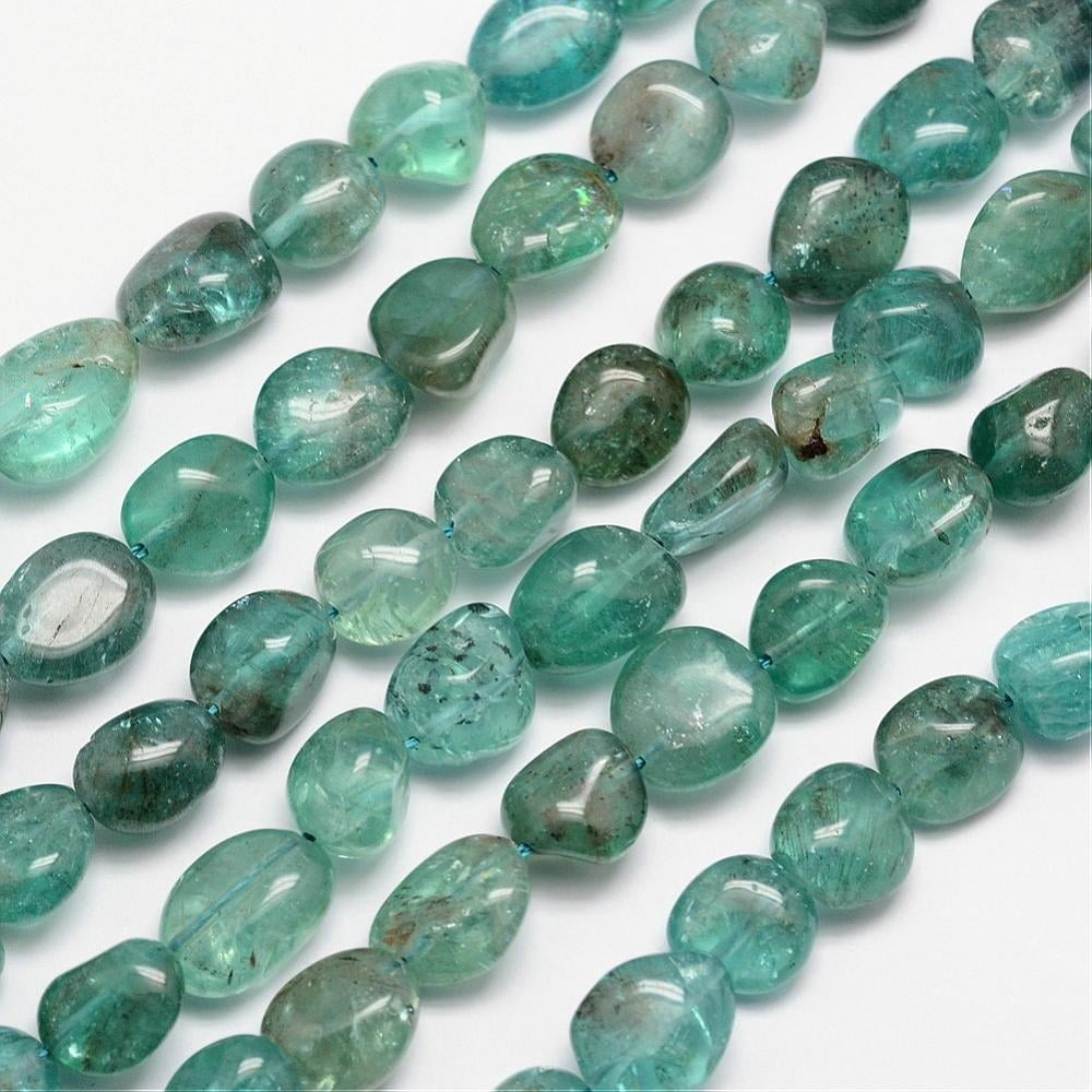 Apatite Bead Strands Tumbled Stone Nuggets 6~12x6~13mm Hole: 1mm about ...
