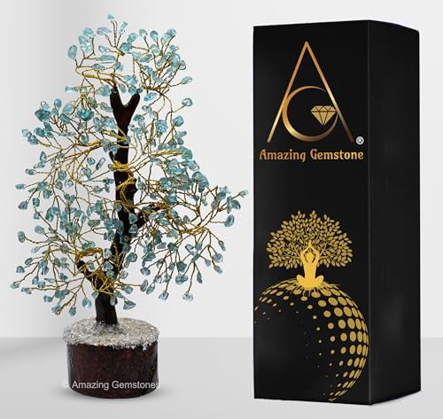 Apatite Crystal Tree - Healing Crystal Bonsai Tree Room Decor Office ...