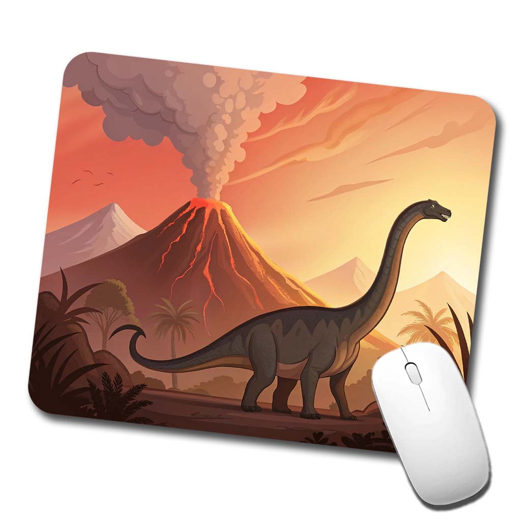 Apatosaurus Volcano Mouse Pad Low Profile Gaming Mat - Walmart.com