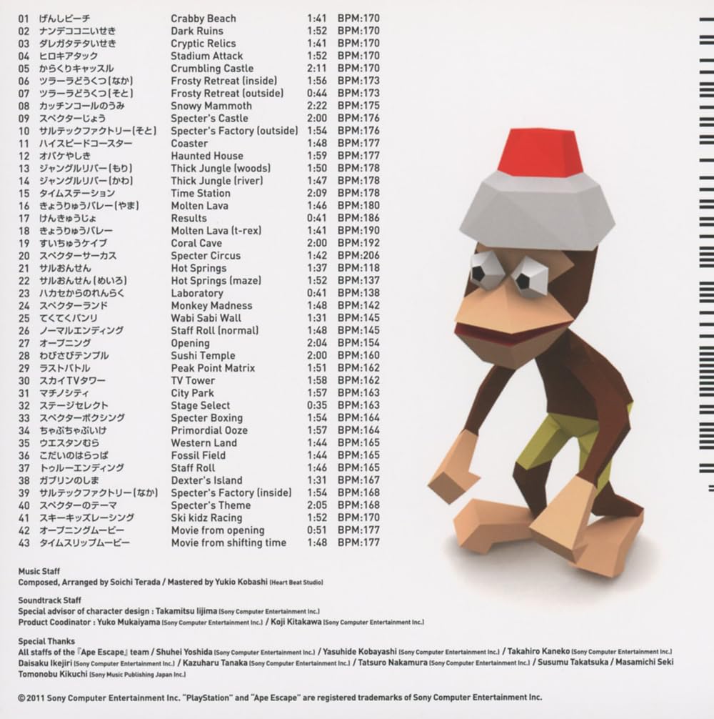Ape Escape-Originape Soundtracks (CD) - Walmart.com