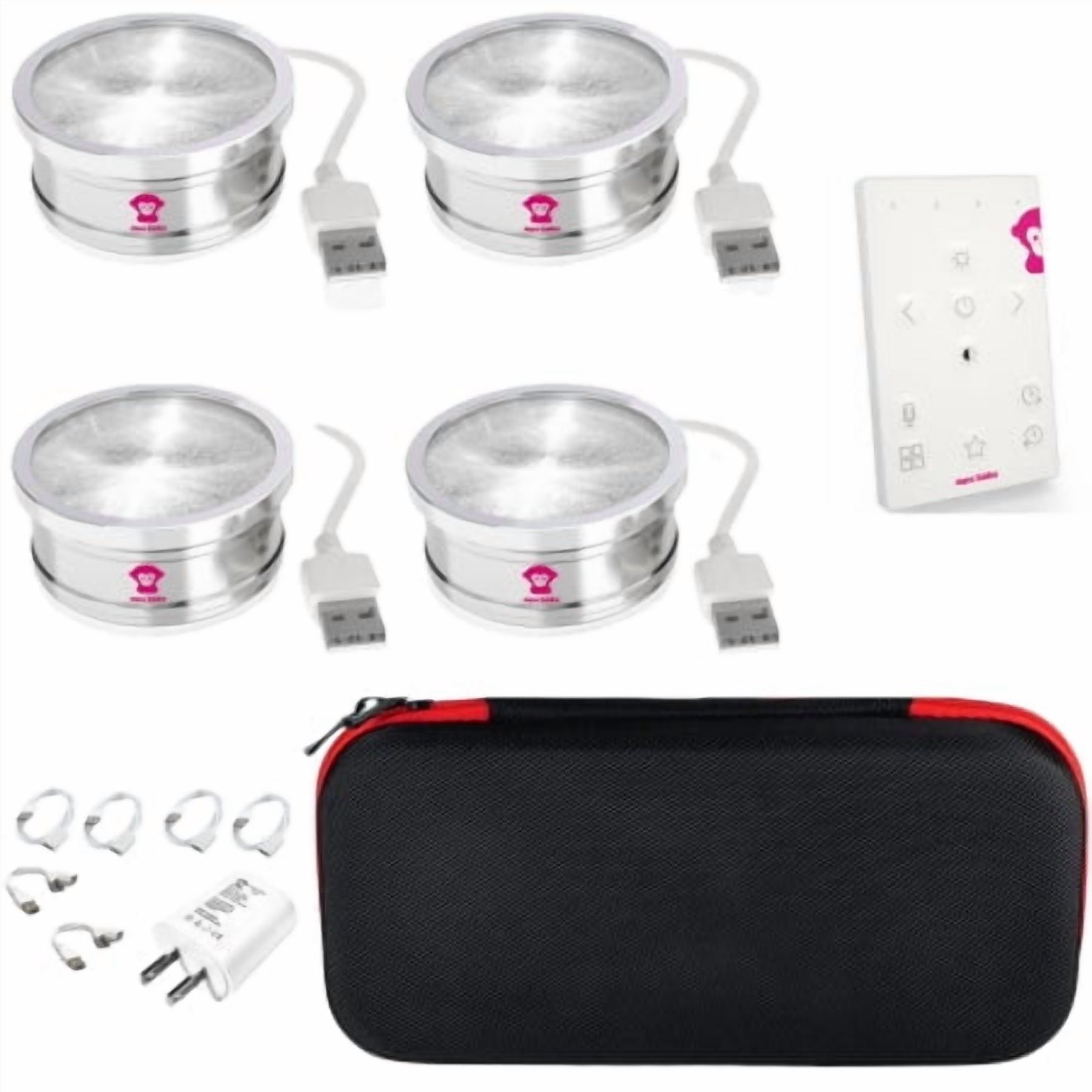 Ape Labs Coin 2+ Set of 4 RoadPack | 15W RGBaW Uplights, Effect Lights ...