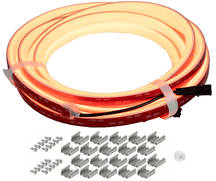 Ape Labs NeonStripe 2 | 1.64ft IP65 RGBaW LED COB Strip, Cuttable with ...