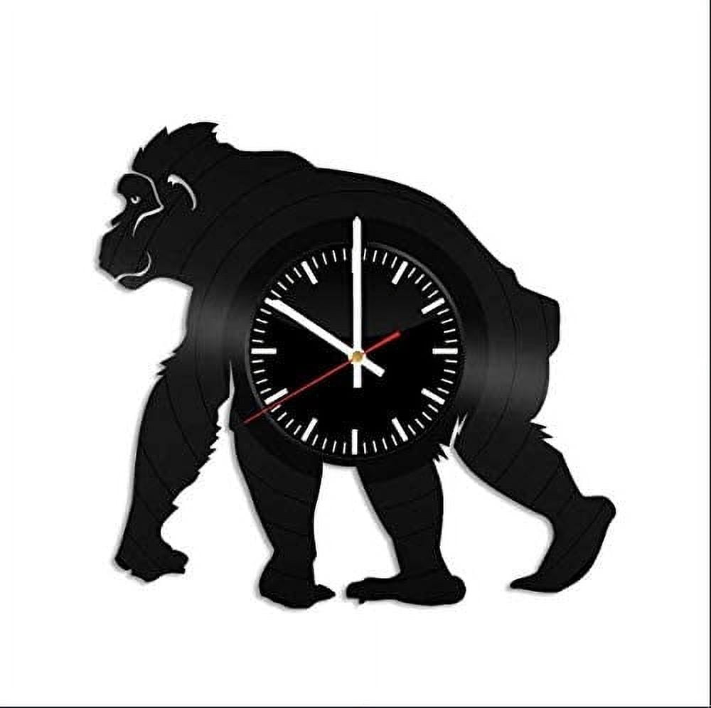 Ape Monkey Vinyl Wall Clock,Vinyl Record Clock Wall Art Unique Room ...
