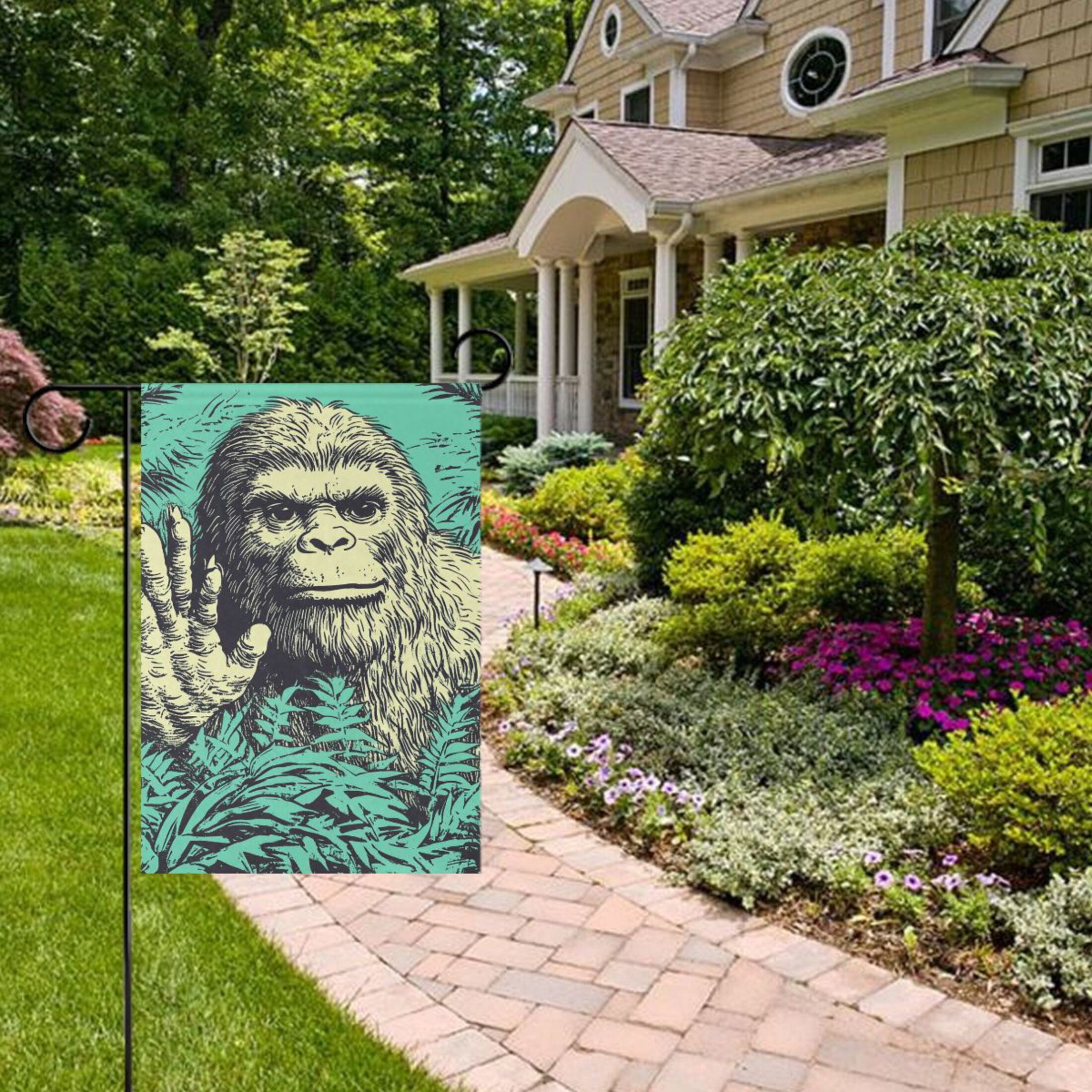Ape in The Woods Garden Flag 12x18 inch Double Sided Outside Yard ...