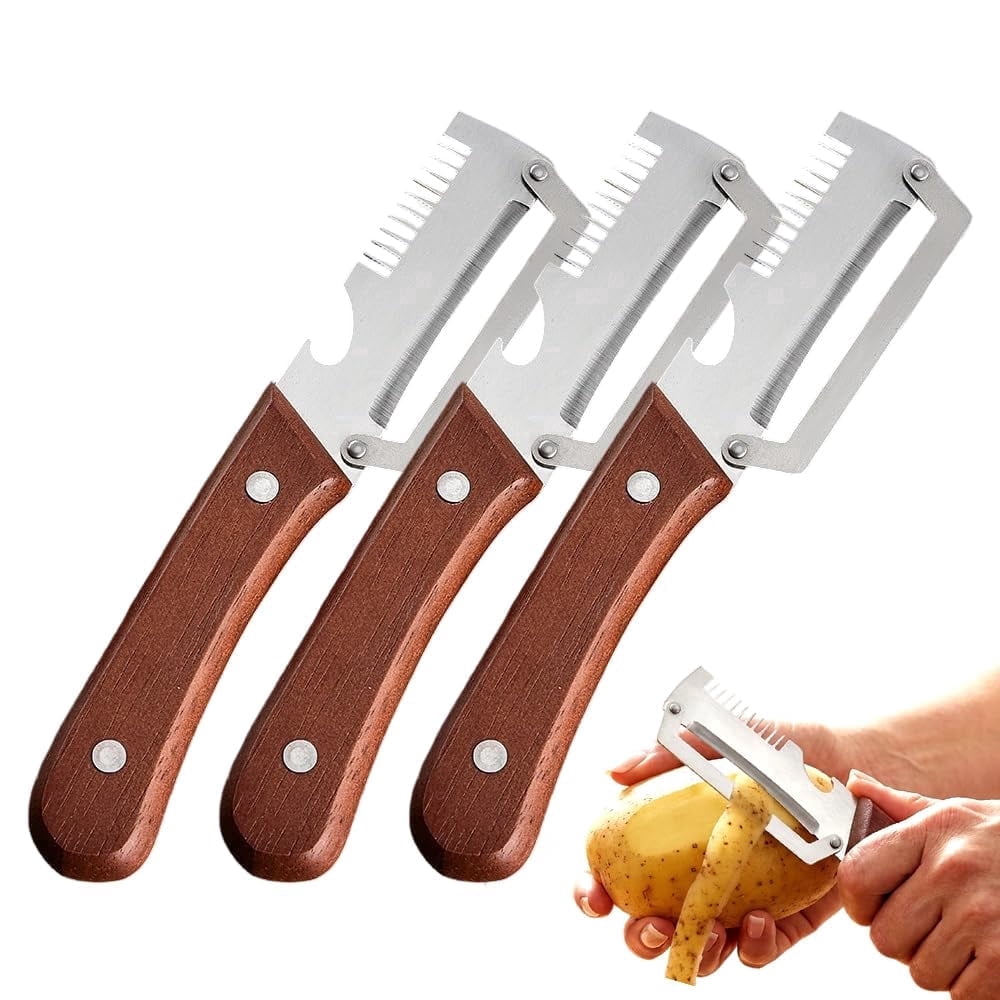 ApePal 2026 3-in-1 Stainless Steel Peeler – Multi-Functional Vegetable ...