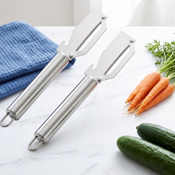 ApePal 3-in-1 Stainless Steel Peeling Knife – Multifunctional Fruit ...