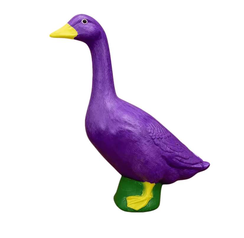 ApePal Resin Goose Statue,White Goose Figurine Ornament for Outdoor ...