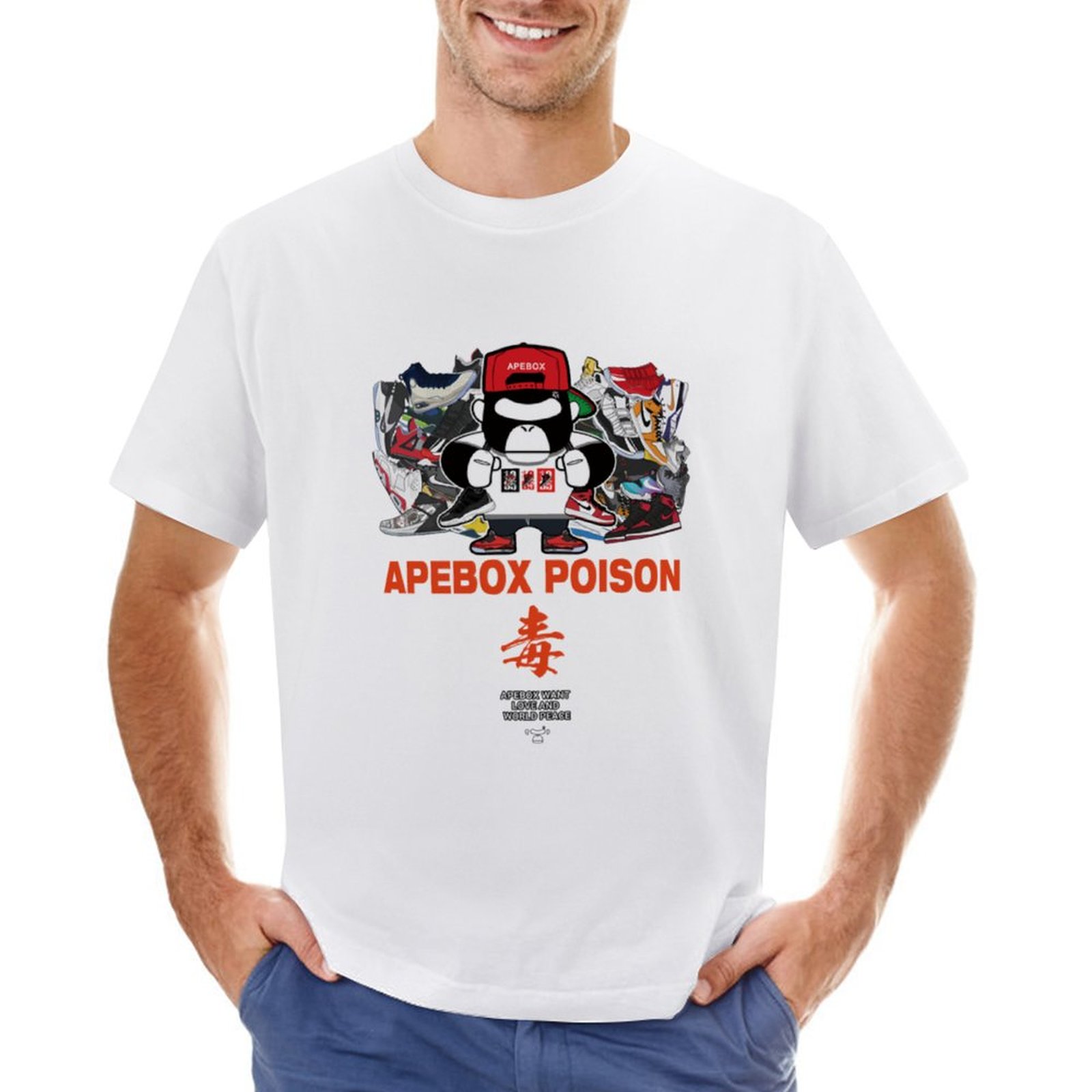 Apebox Poison Men’s T-Shirt 100% Cotton Casual Short Sleeve Tops Gift ...