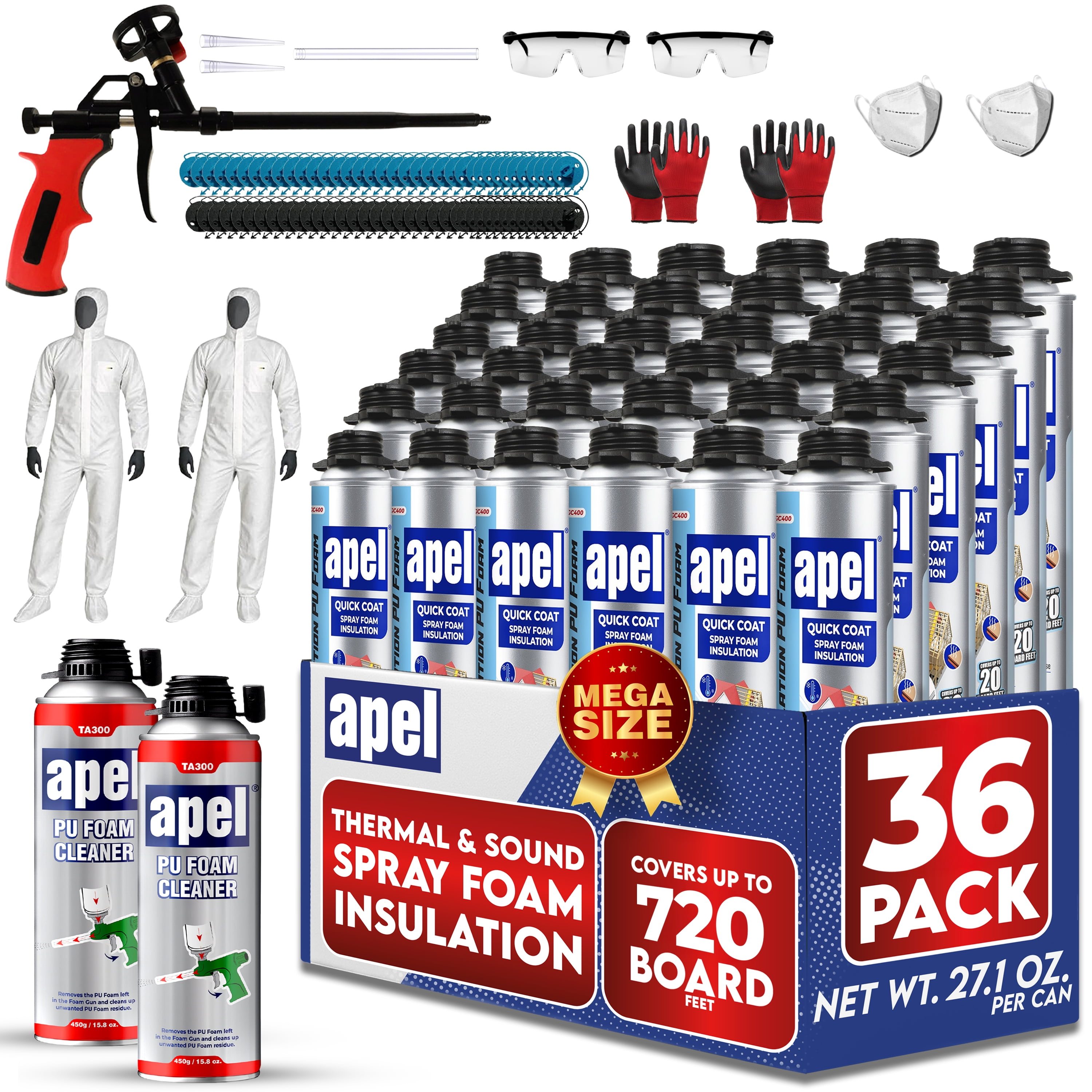 Apel Fastcoat Exceptional Thermal and Sound Insulation, Self-Expanding ...