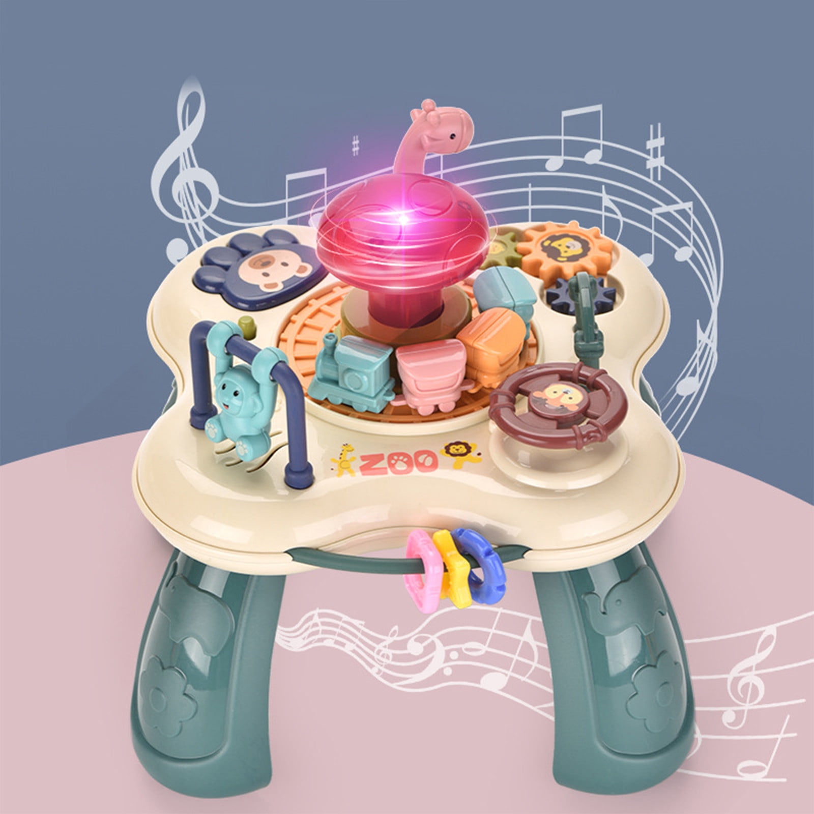 Apepal Musical Learning Baby Toys Activity Table for 1-3 Year Olds with ...