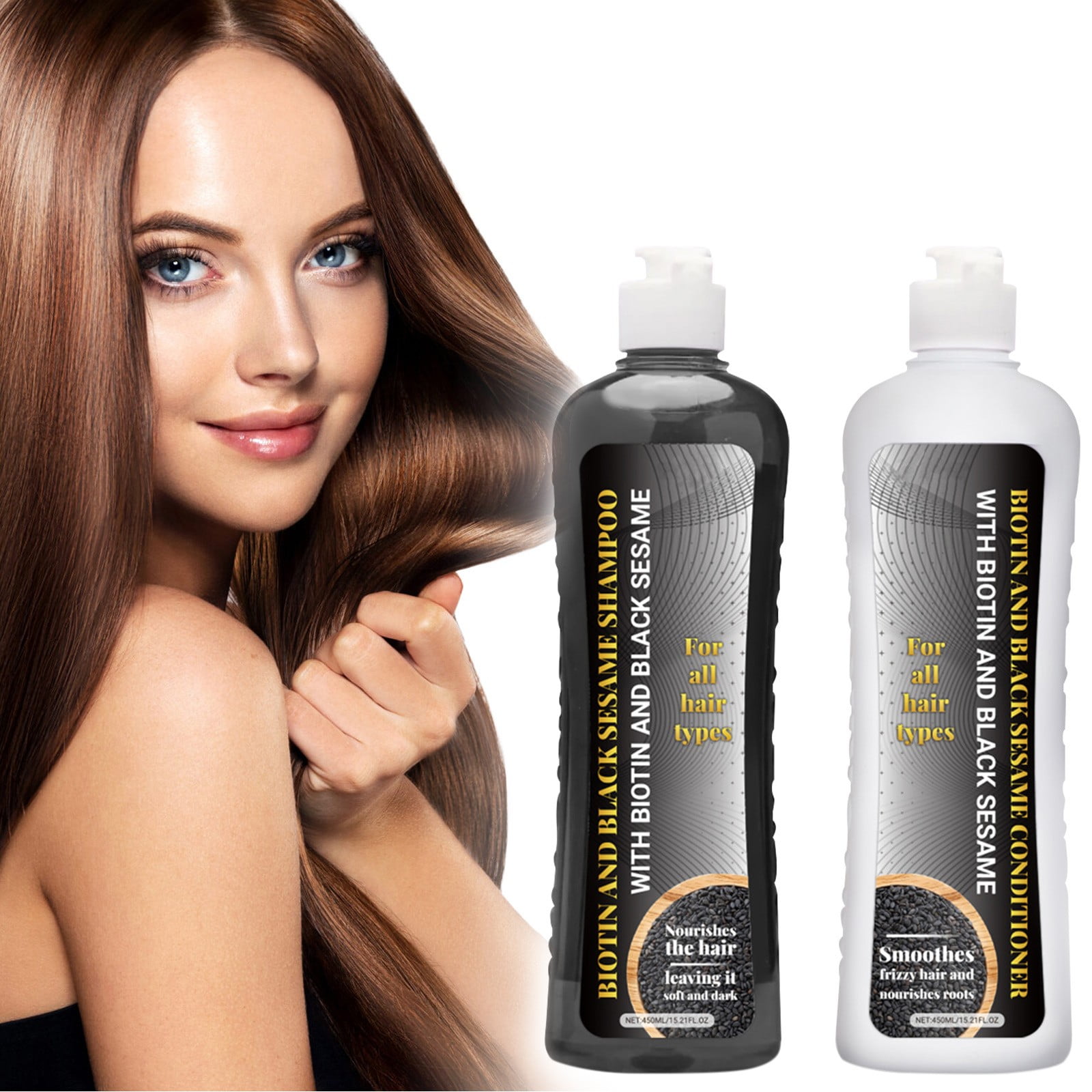 Apepal Biotin Shampoo Set Shampoo Set Promote Hair Growth Nourish The Scalp Moisturizing Oil ...