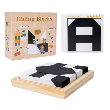 Wooden Intelligence Game 3D Wood Iq Puzzle Brain Teaser Magic Tetris ...