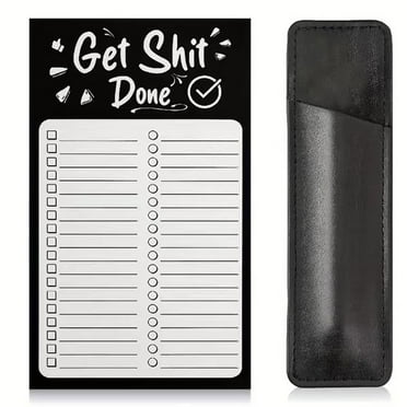 Guichaokj 2 Books Magnetic Note Pad Gel Ink Pen Grocery List Fridge ...