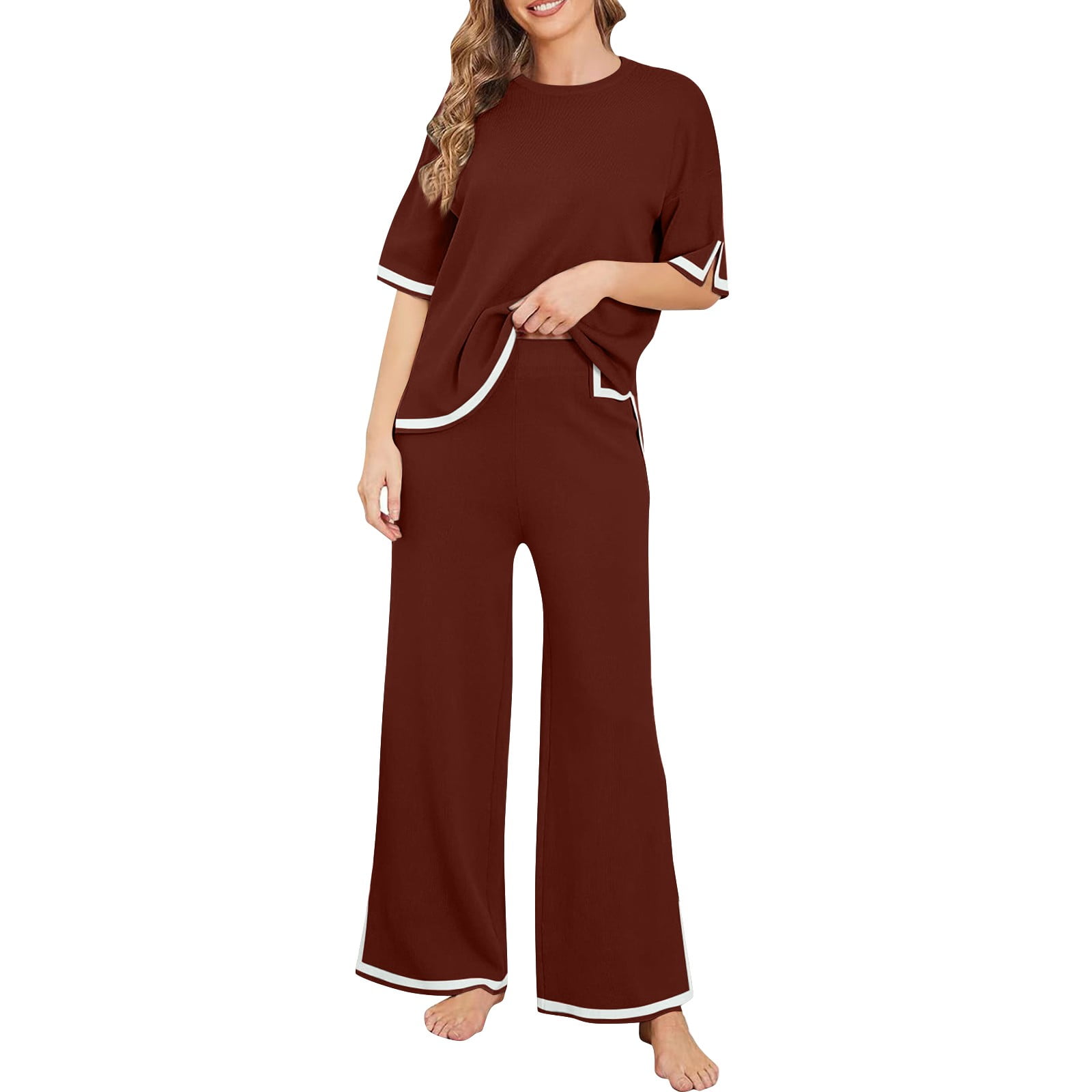 Apepal Womens 2 Piece Lounge Sets Spring Summer Workout Sets For Women