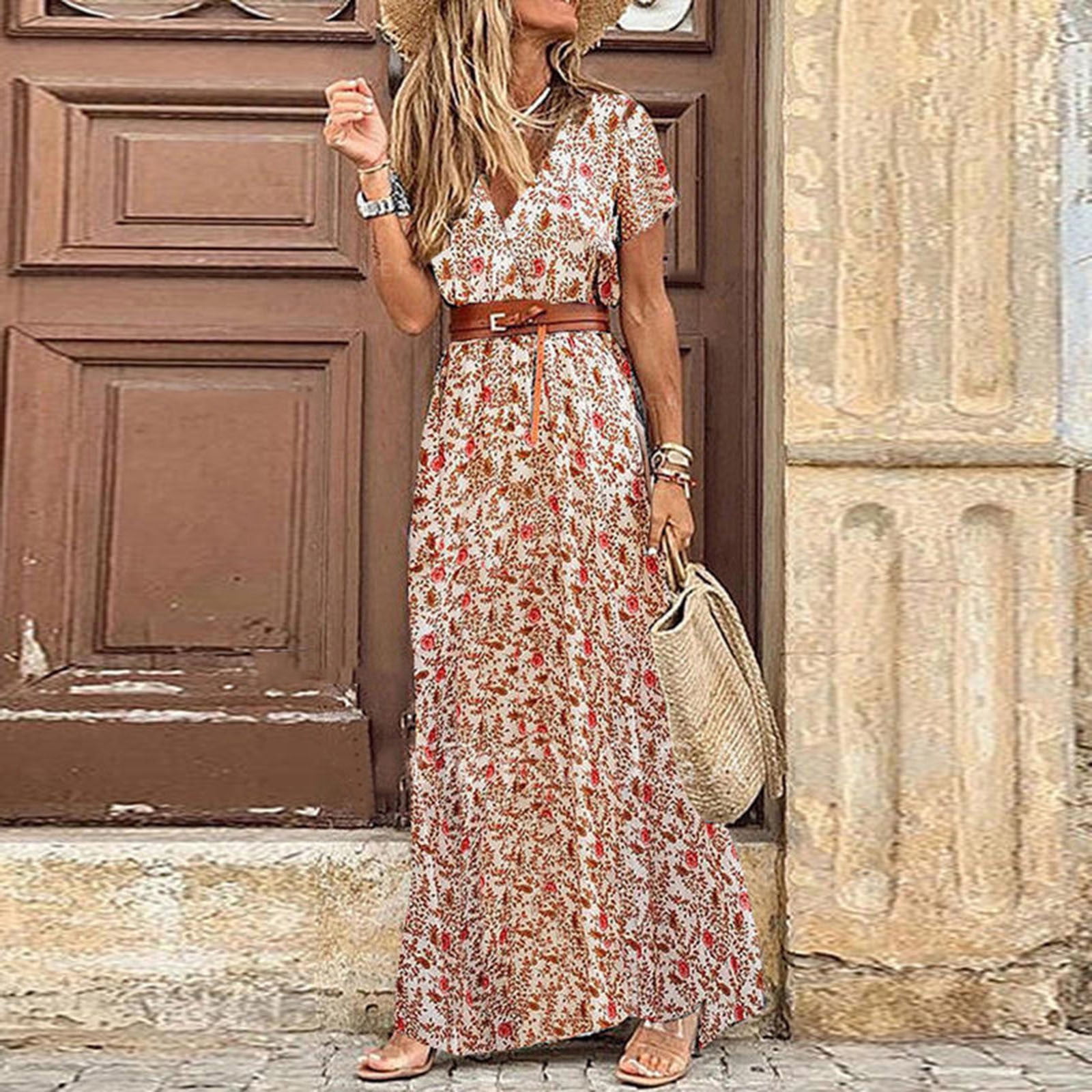Apepal Womens Dresses Spring Summer Dresses for 2024 Women's Short ...