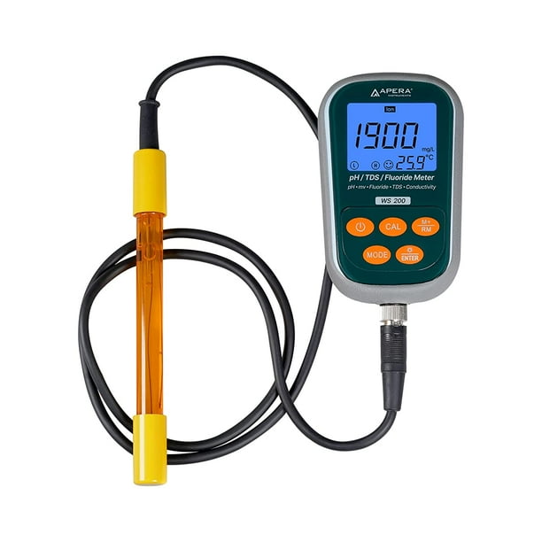 Apera Instruments WS200 Fluoride/pH/Conductivity 7-in-1 Portable Meter ...