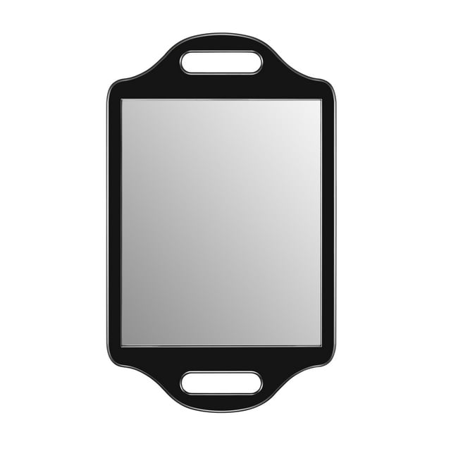 Snowflakes Double Handle Large Hand Mirror - Handheld Makeup & Barber ...