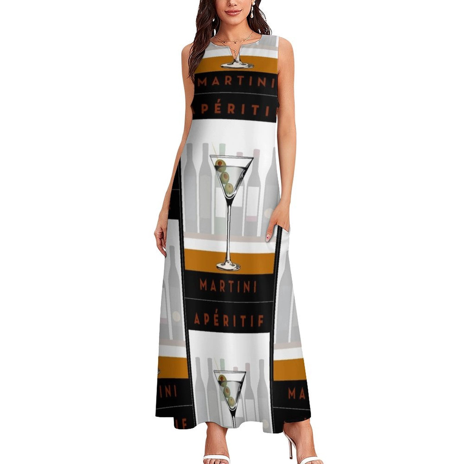 Aperitif Martini Cocktail Long Dress summer dresses womens women's ...