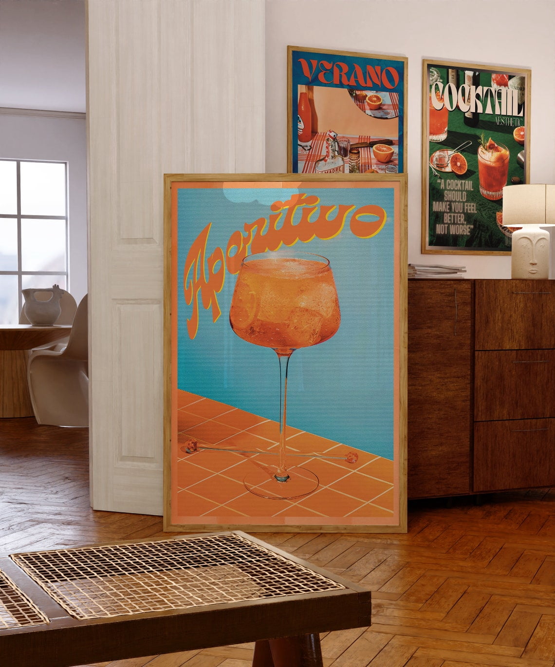 Aperitivo 70s Italian Summer Poster, Unframed Paper Poster 16x20in ...