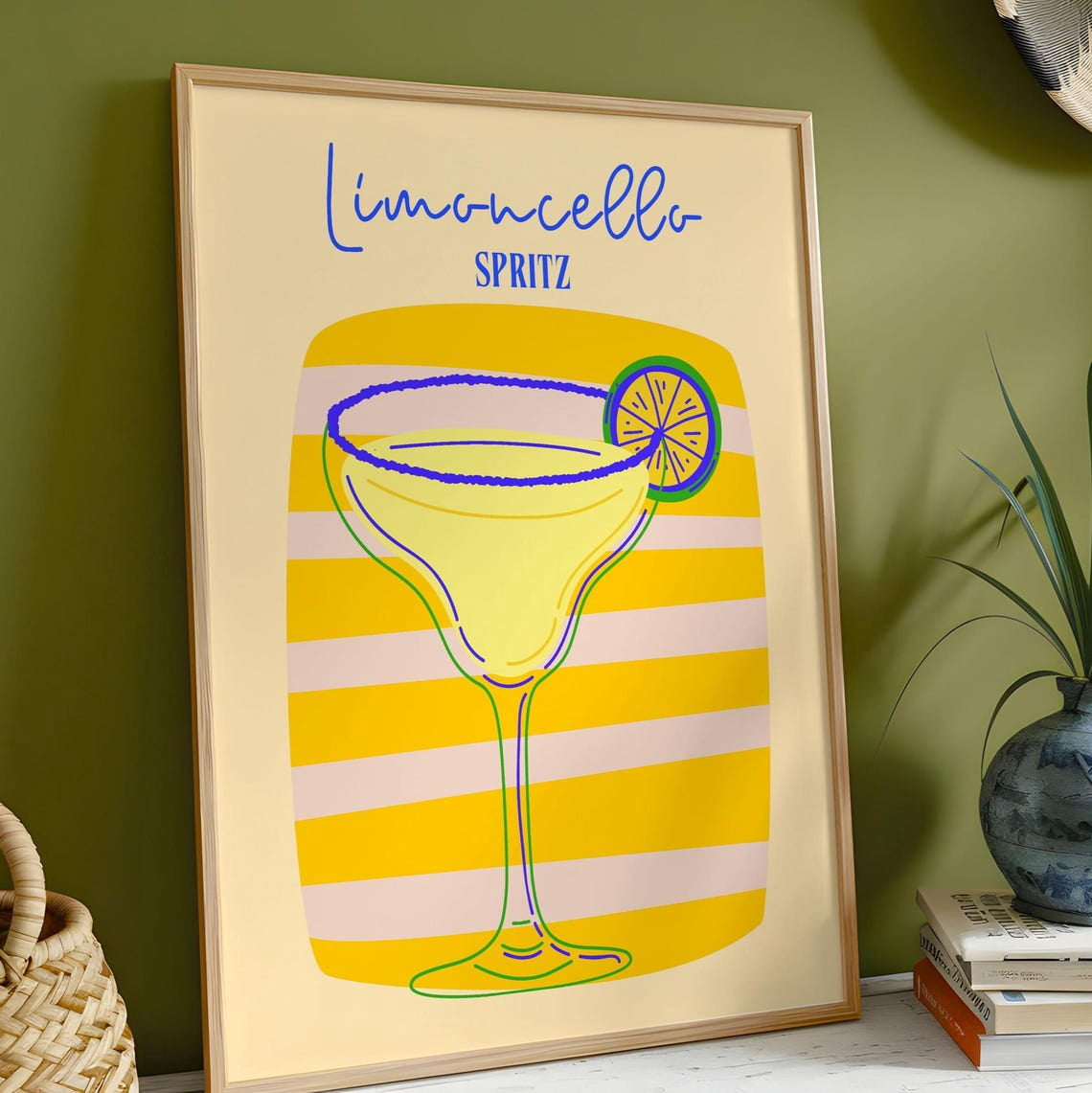 Aperitivo Italiano Aperol Spritz Bar Art, Unframed Paper Print Size ...